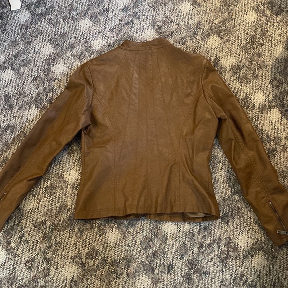 Made By Johnny | Jackets & Coats | New Caramel Colored Faux Leather ...